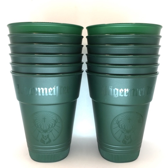 Jagermeister | Dining | Jagermeister Logo 6oz Cups Green Plastic ...